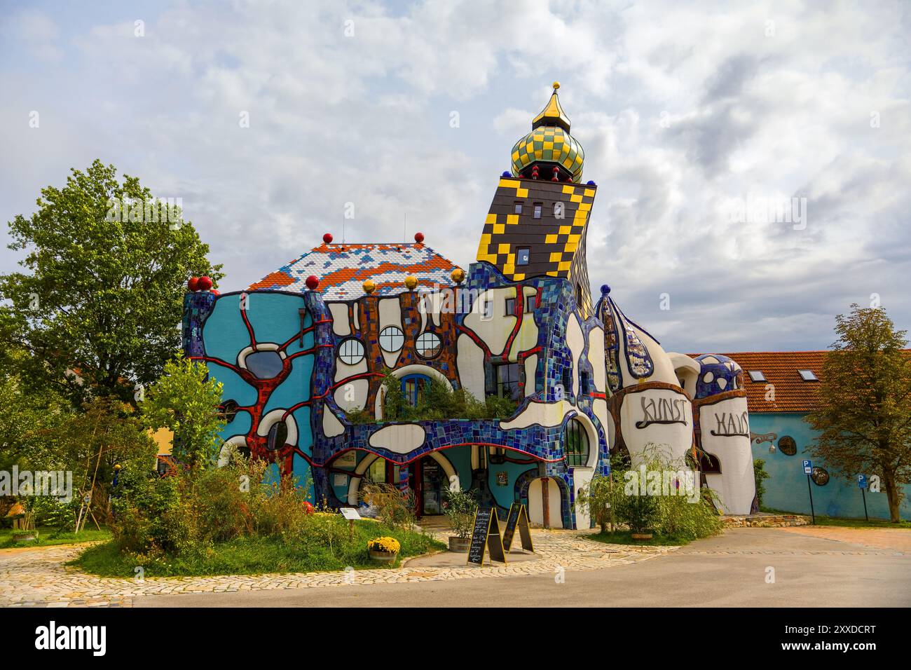 Hundertwasser Art House, Abensberg, Bavaria, Germany, Europe Stock ...