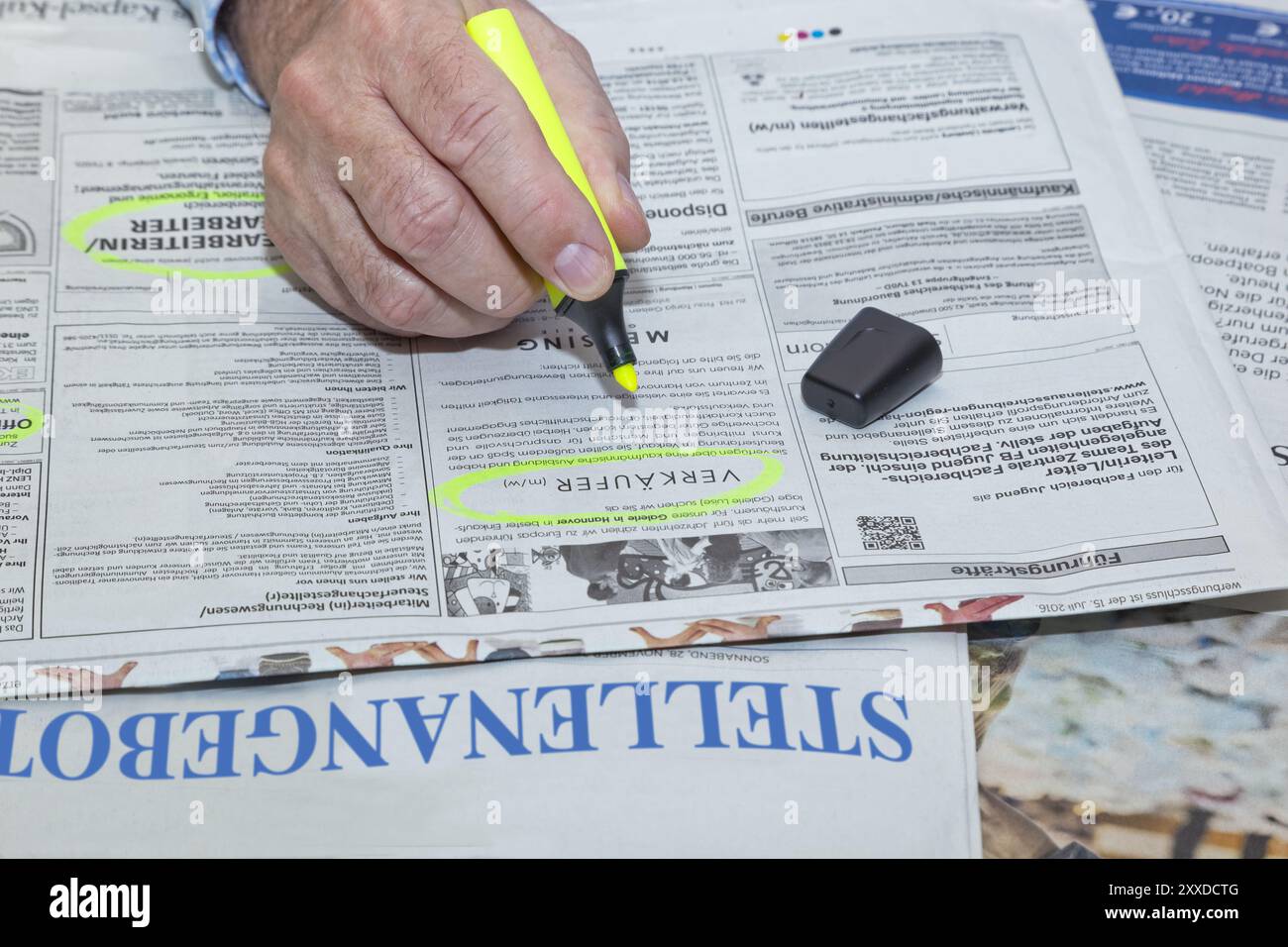 Job offers newspaper hi-res stock photography and images - Alamy
