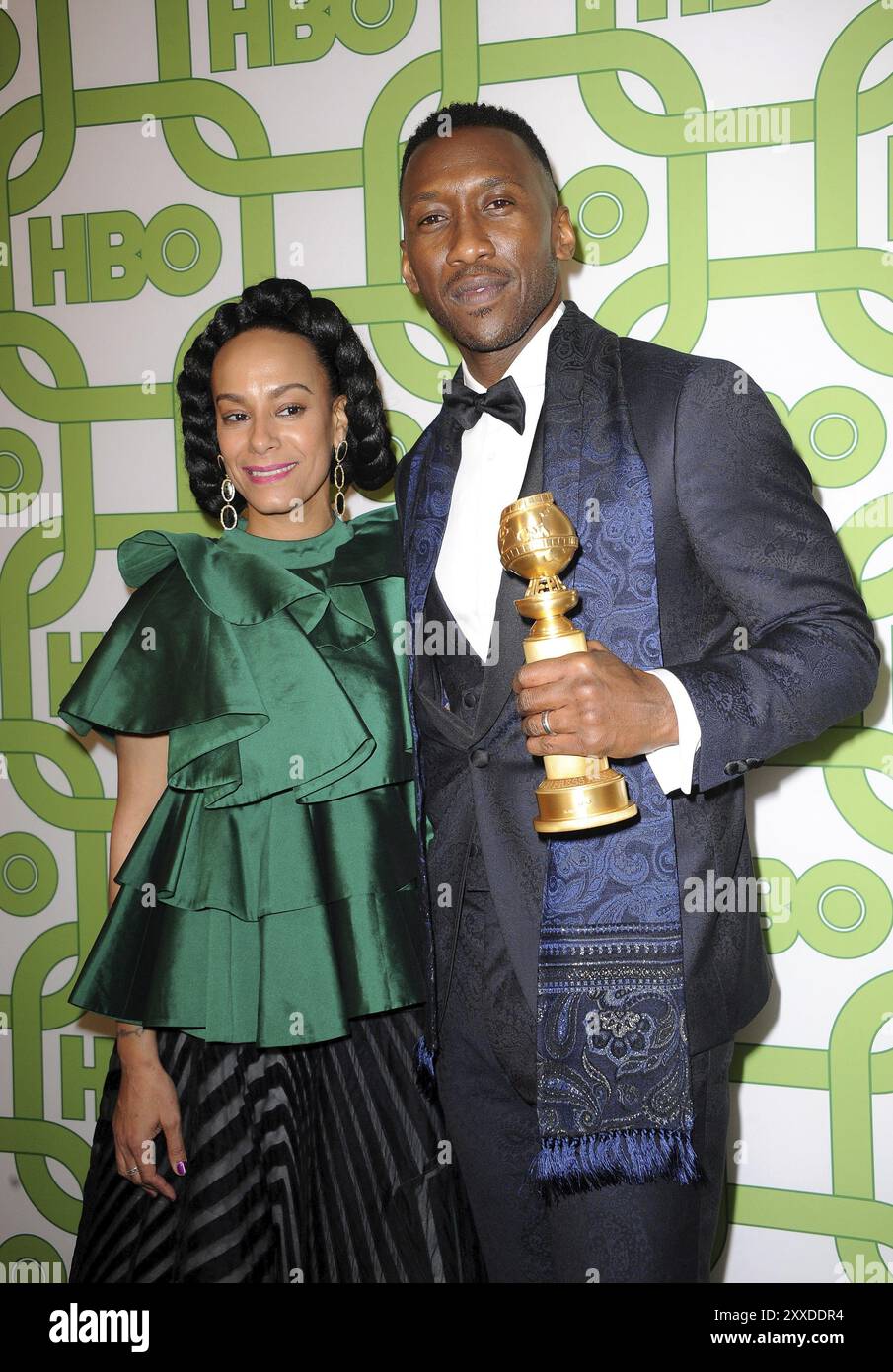 Mahershala Ali and Amatus Sami-Karim at the HBO's 2019 Official Golden ...