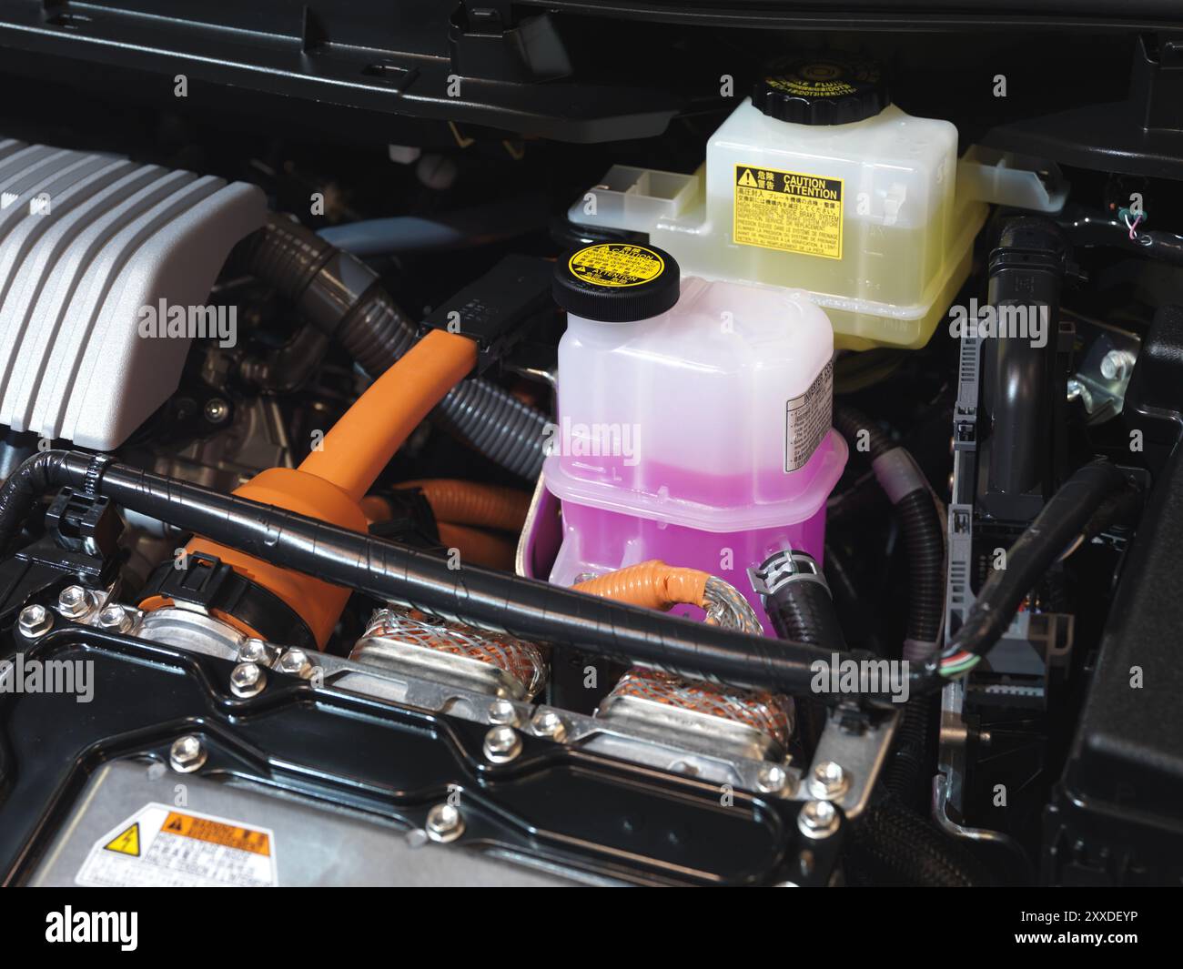 2010 Toyota Prius hybrid engine brake fluid and inventer coolant Stock ...