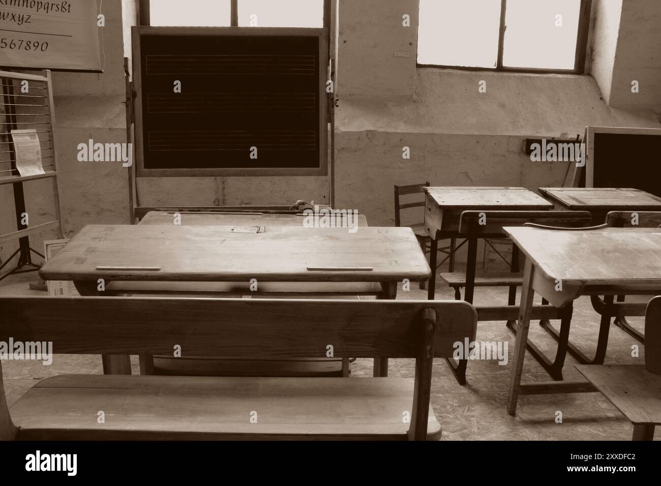 An old classroom in a museum Stock Photo - Alamy
