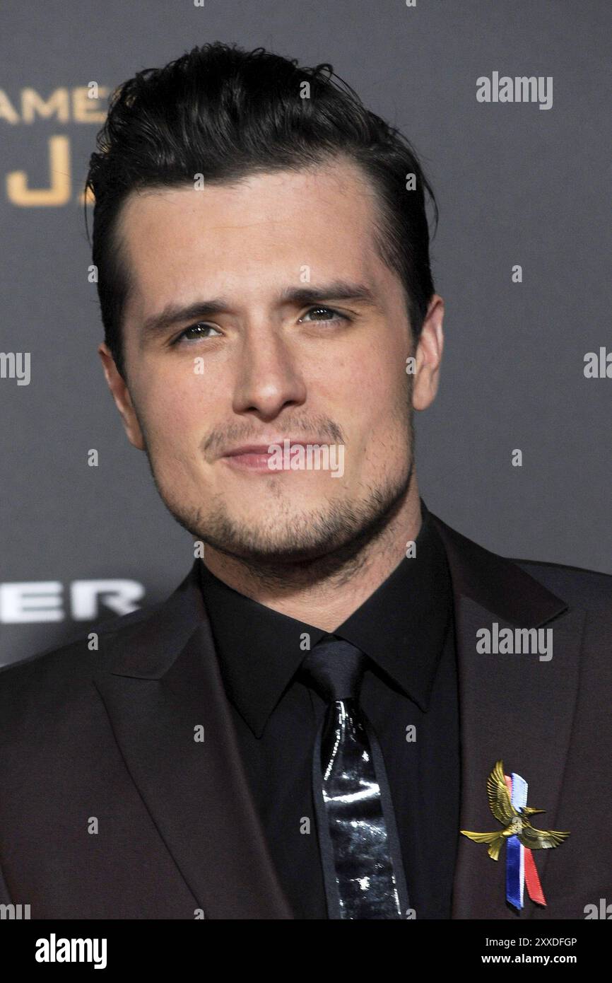 Josh Hutcherson at the Los Angeles premiere of 'The Hunger Games ...