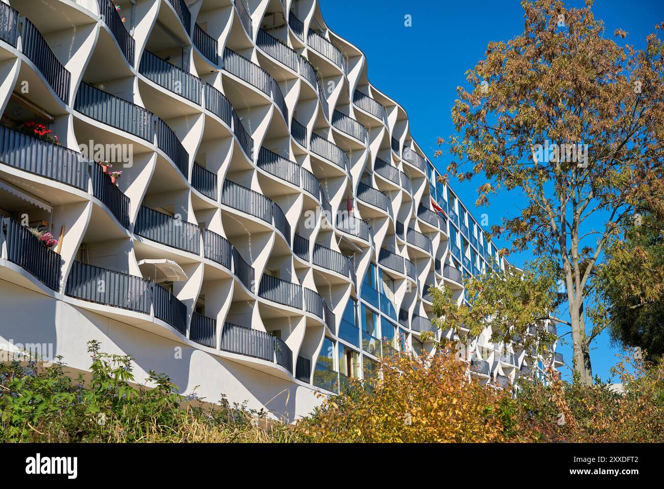 Refurbished prefabricated residential building in the centre of ...