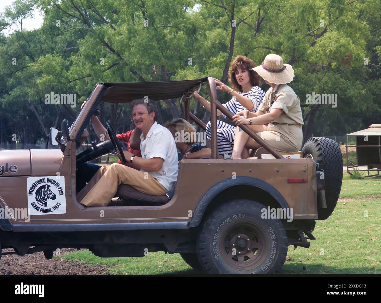 Executive Vice President Mickey Hunt driving Stefanie Powers around ...