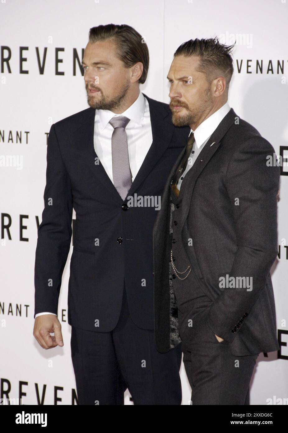 HOLLYWOOD, CA, Leonardo DiCaprio and Tom Hardy at the Los Angeles ...