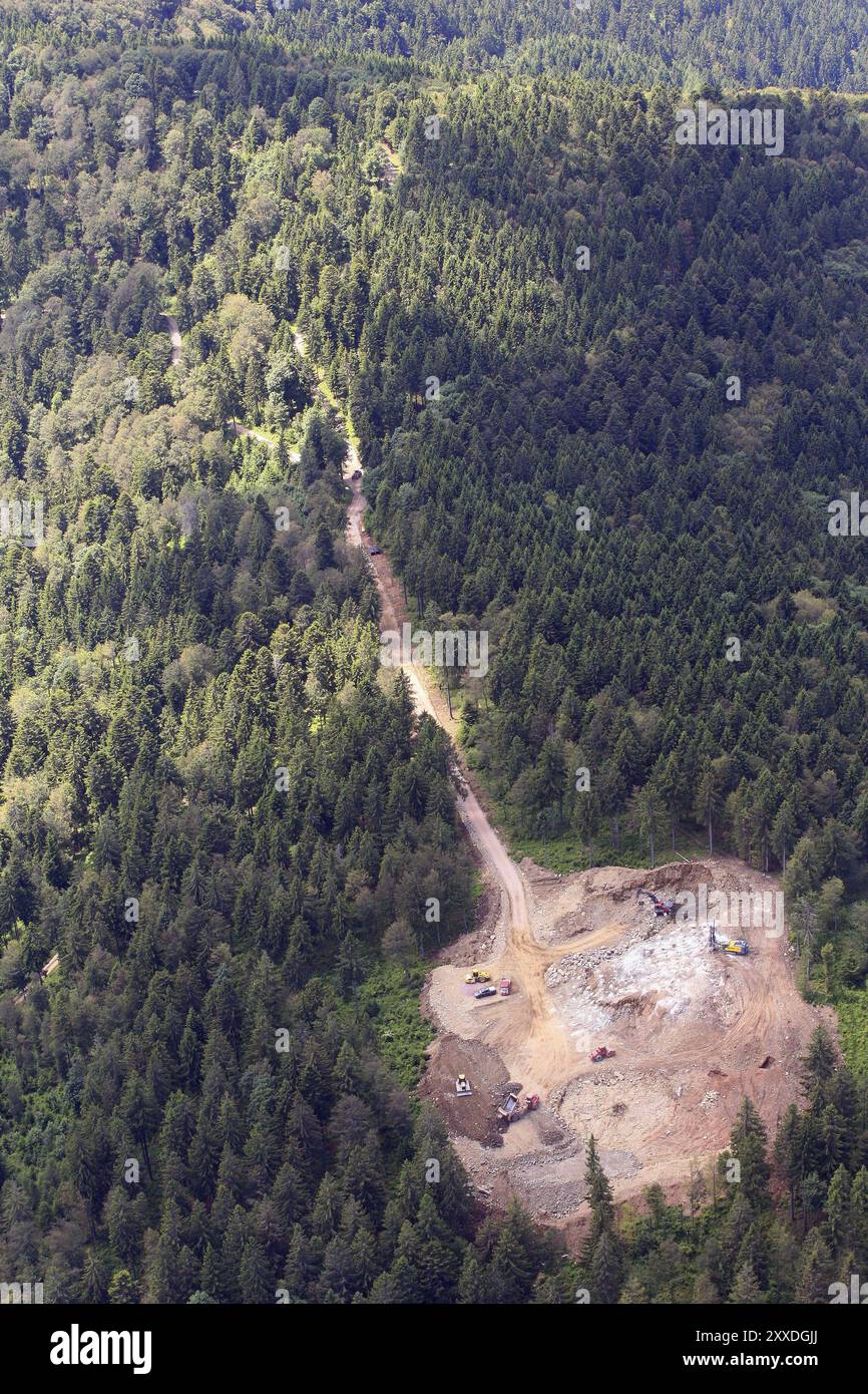 Aerial shot construction site one hi-res stock photography and images ...