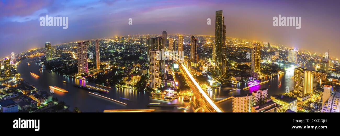 Bangkok city night view time hi-res stock photography and images - Alamy