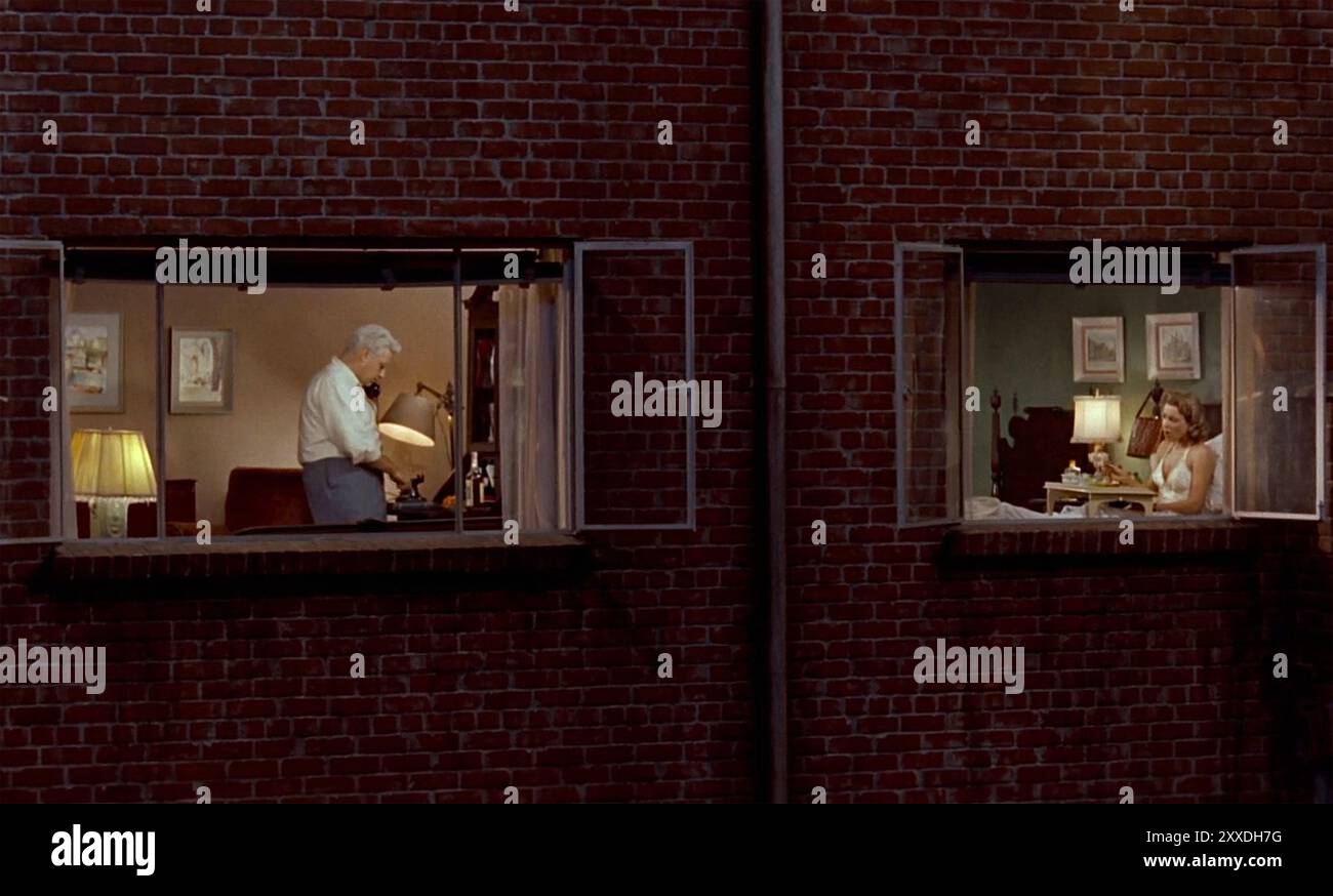 USA. Raymond Burr and Irene Winston in Rear Window - ((c) Paramount) a ...