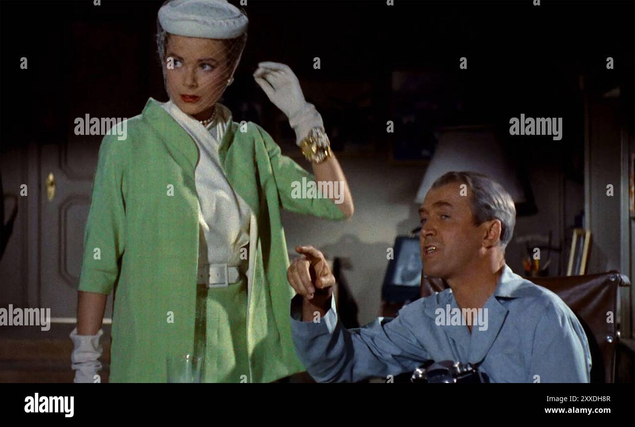 USA. Grace Kelly and James Stewart in Rear Window - ((c) Paramount) a ...