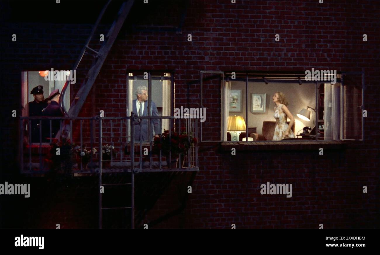 USA. Raymond Burr and Grace Kelly in Rear Window - ((c) Paramount) a 4K ...