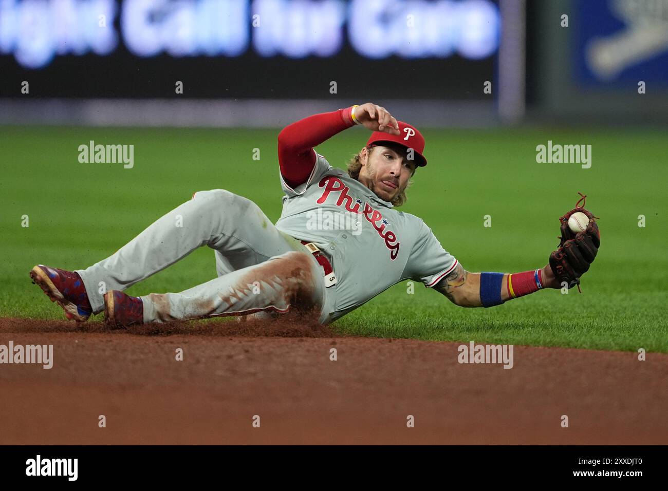 AUG 23, 2024: Philadelphia Phillies second base Bryson Stott (5) makes ...