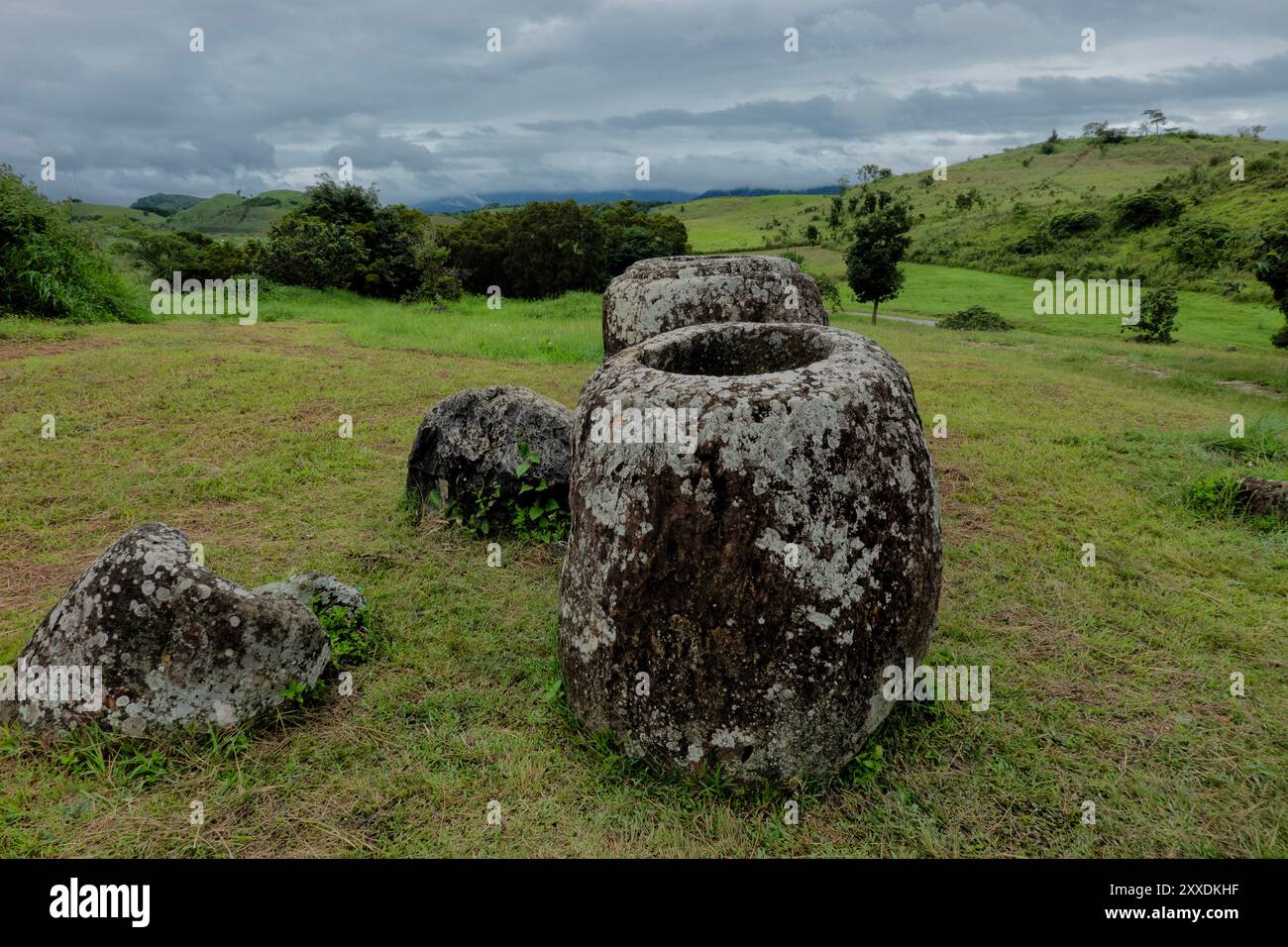 UNESCO World Heritage Plain of Jars Site 1, Phonsavan, Xieng Khouang ...