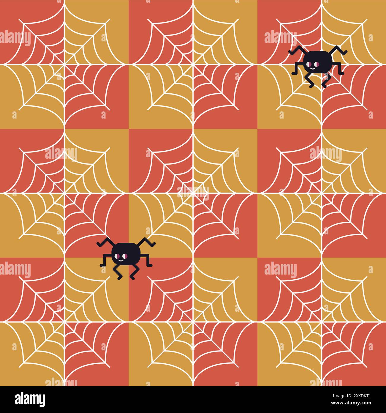Spider webs seamless pattern Stock Vector Images - Alamy