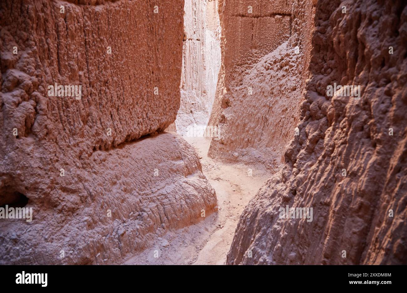 Cathedral Gorge State Park is known for its narrow slot canyon and ...