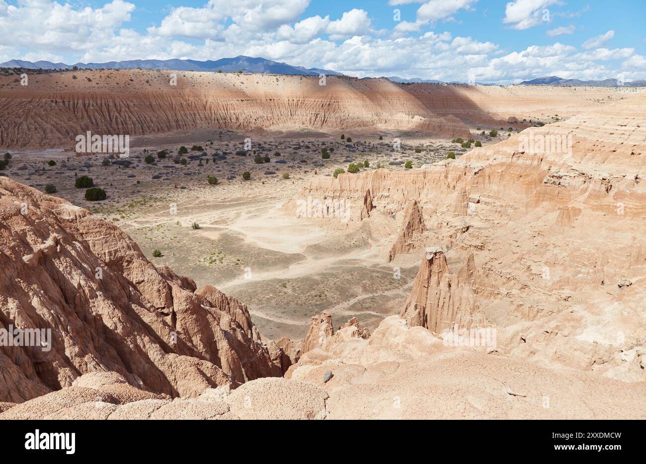 Cathedral Gorge State Park is known for its narrow slot canyon and ...