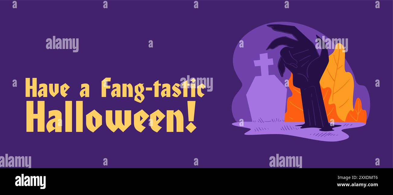 Halloween Hand Rising from Grave Stock Vector Image & Art - Alamy
