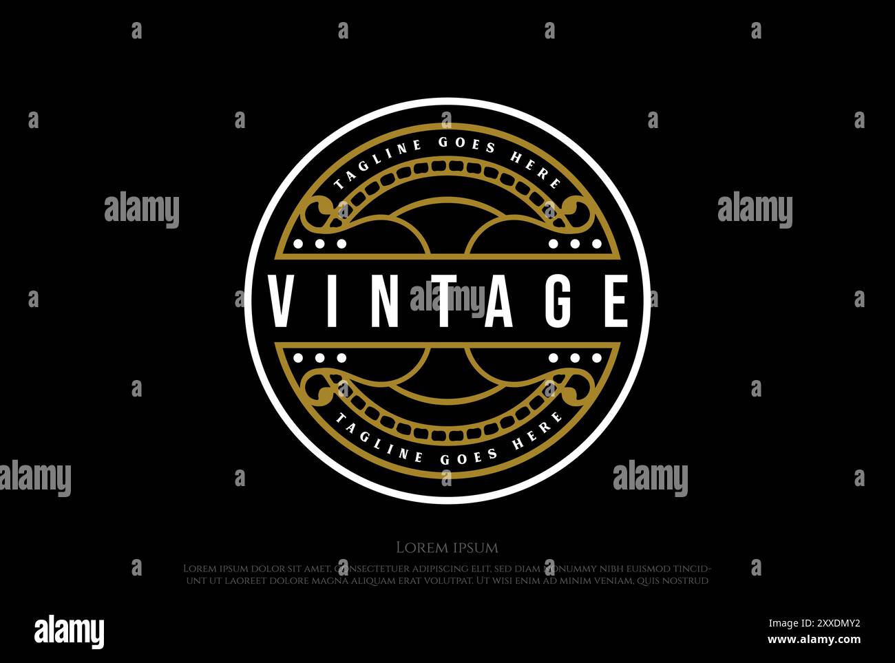 Vintage Retro Badge Emblem Label Sticker Stamp Seal Logo Design Vector ...