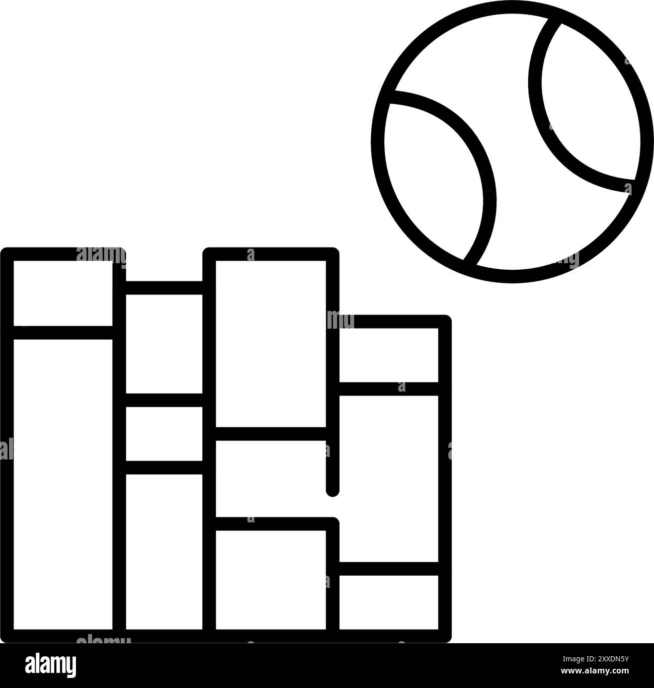 Books and ball. Balance between education and play. Happy childhood ...