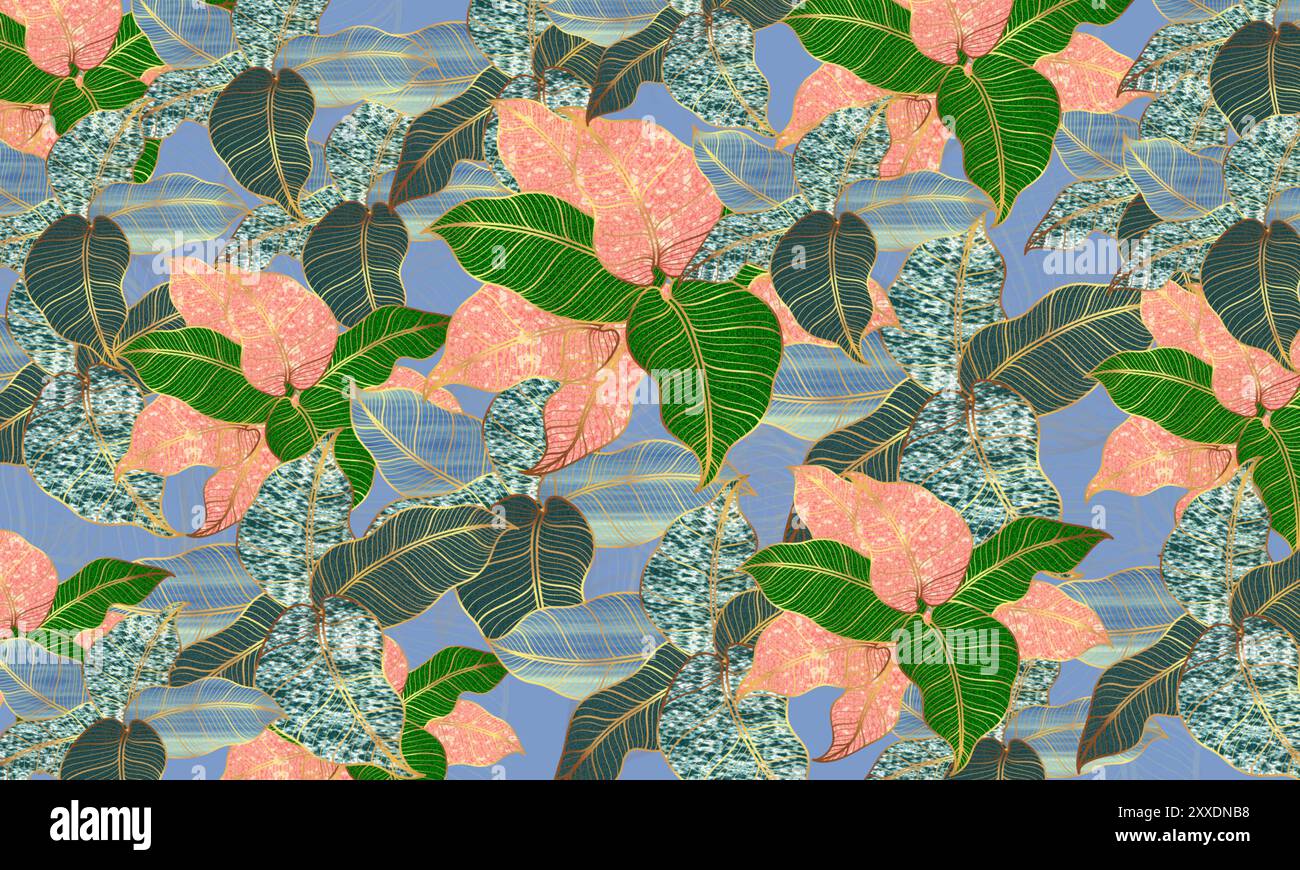 Long striped leaves Stock Vector Images - Alamy