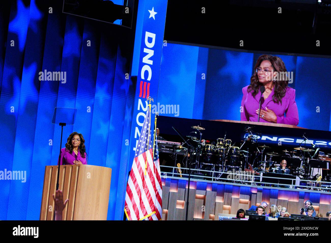 CHICAGO, ILLINOIS - AUGUST 21: Oprah Winfrey speaks during the third ...