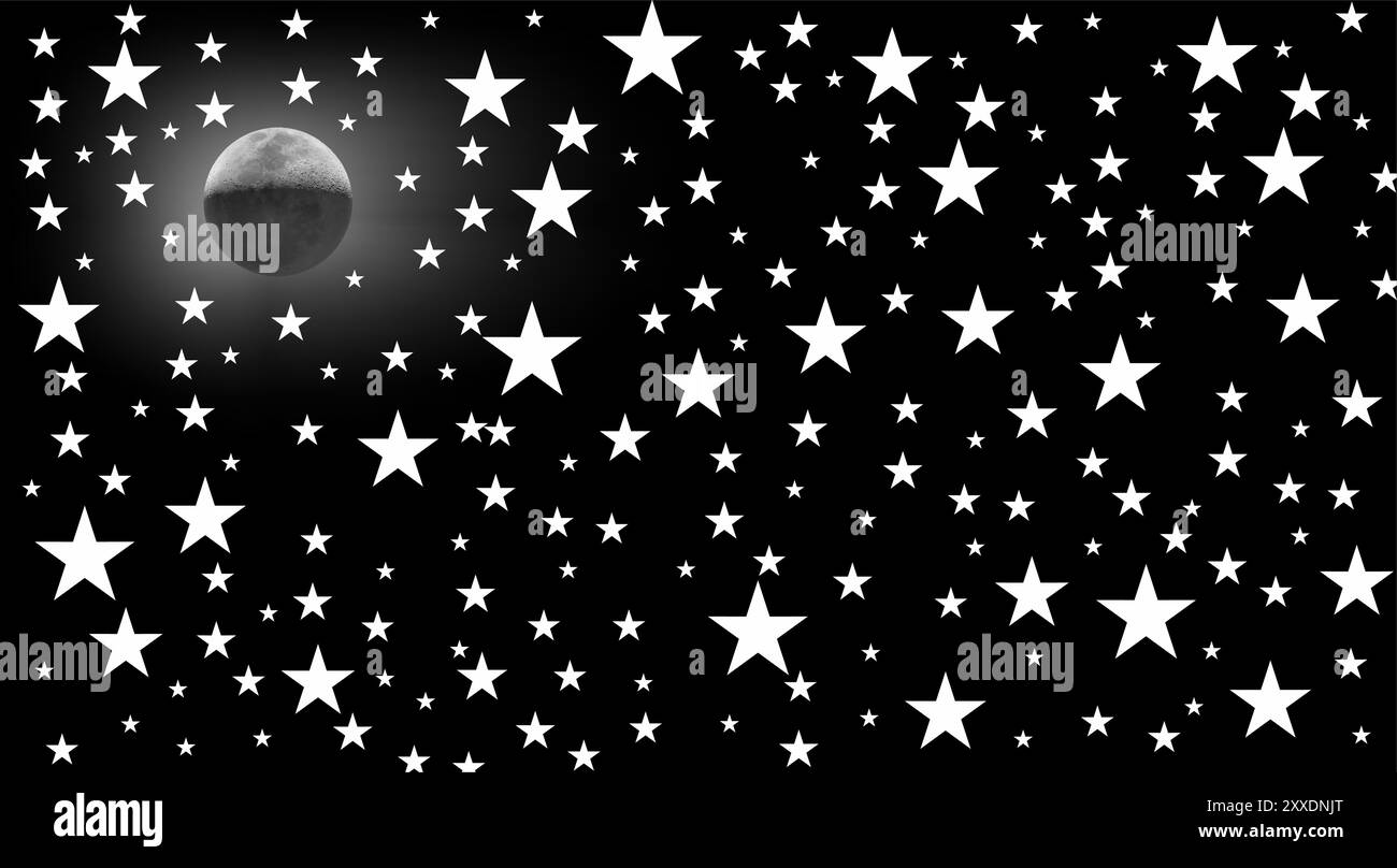 Earth Space With Star Stock Vector Image And Art Alamy