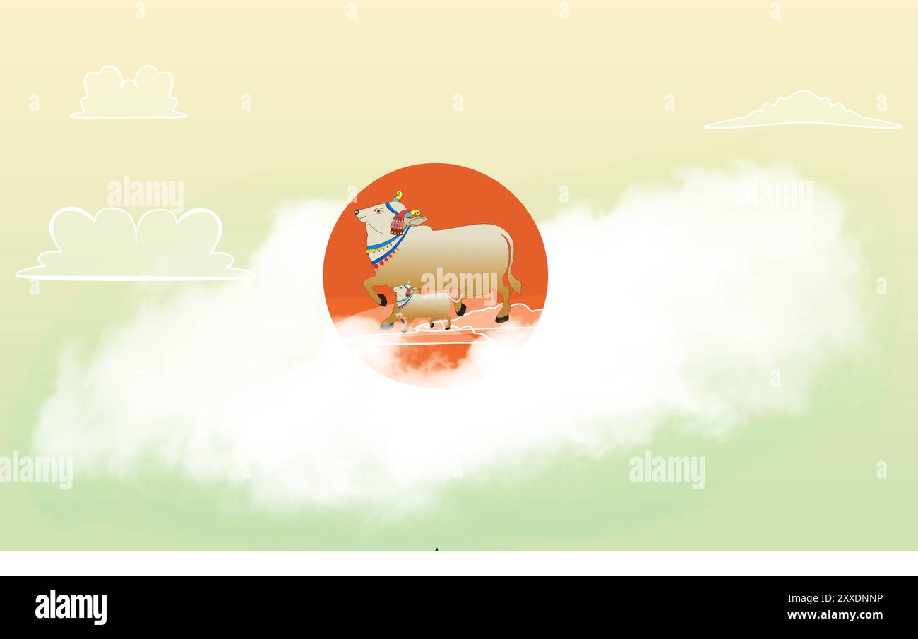 Cow Wallpaper Print design Stock Vector Image & Art - Alamy