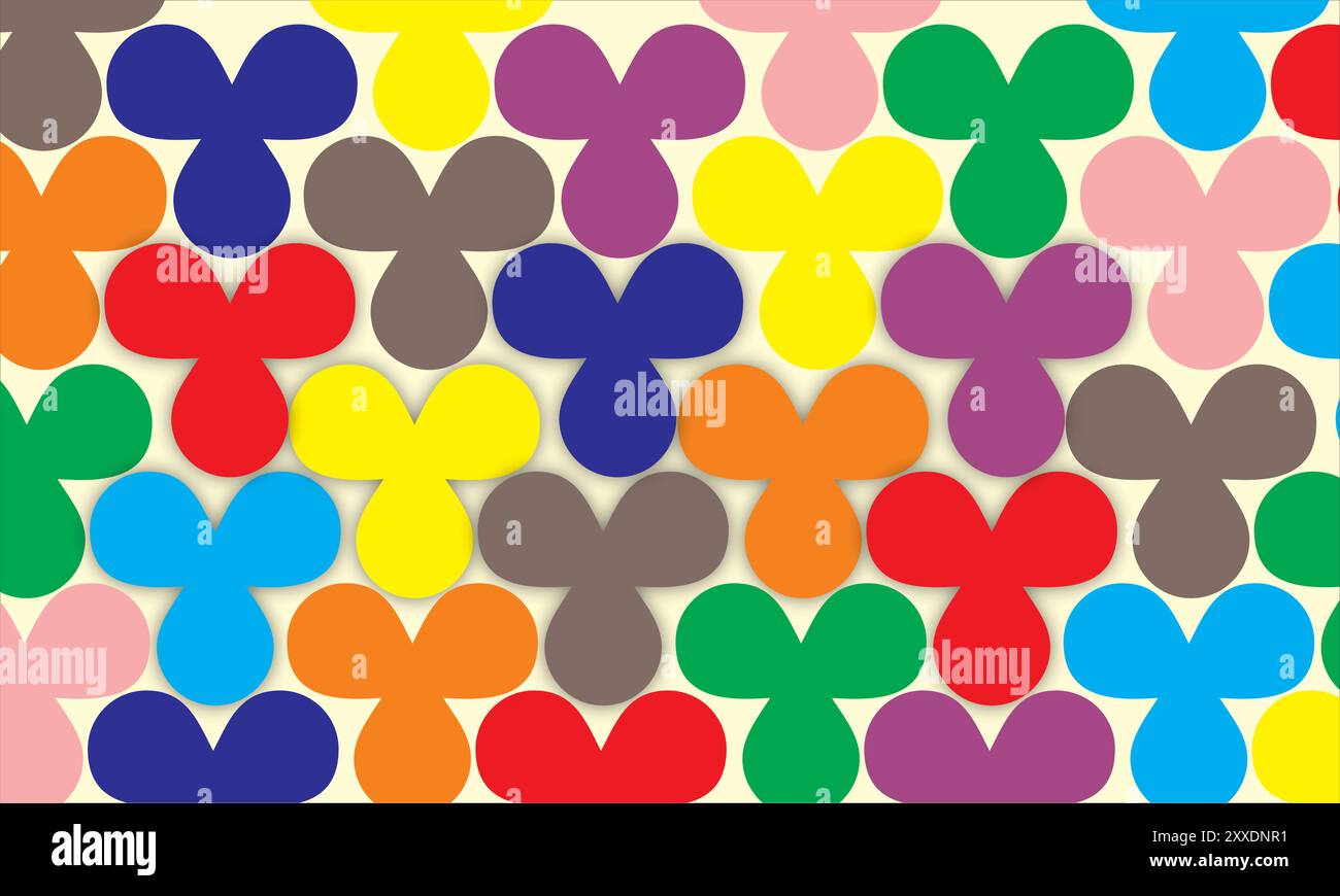 Colourful modern paint art Stock Vector Images - Alamy