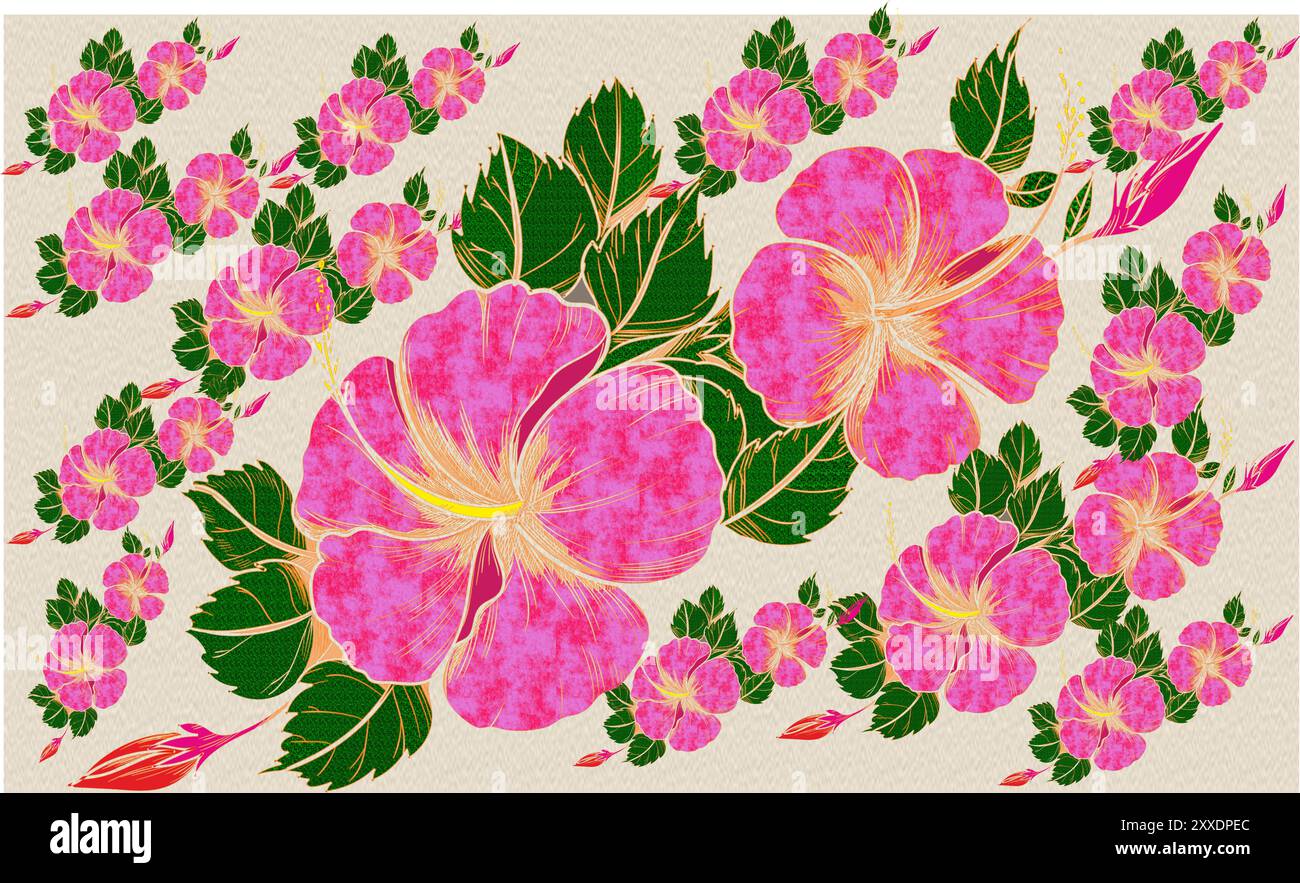 Flower Design Art Stock Vector Image & Art - Alamy