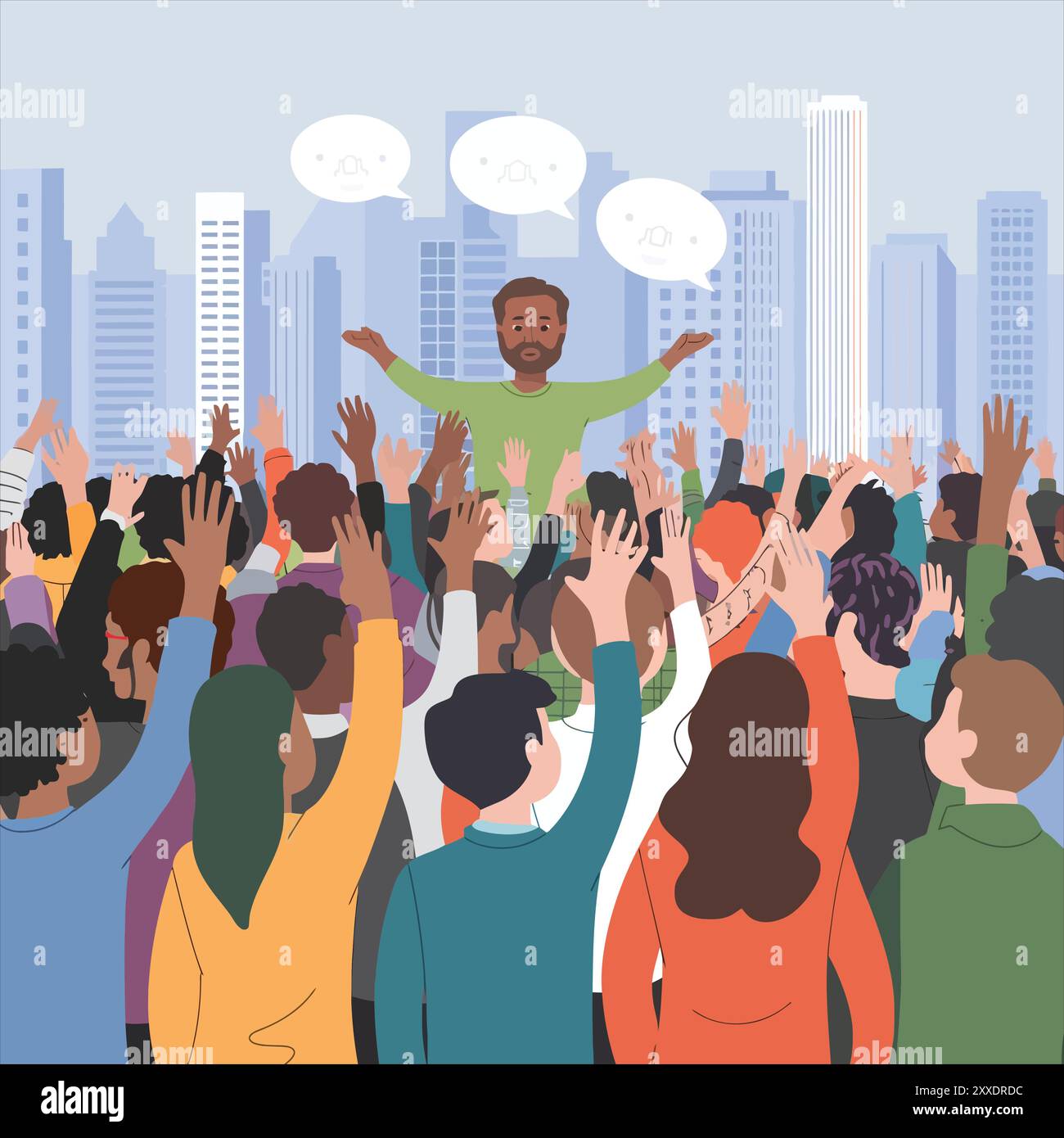 Diverse social gathering Stock Vector Images - Alamy