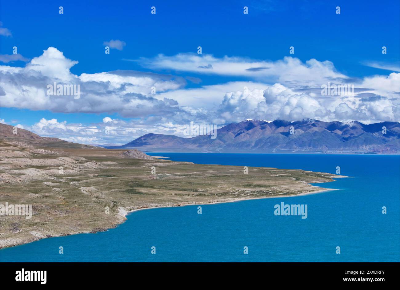NAGQU, CHINA - AUGUST 23, 2024 - Aerial photo shows the landscape of ...