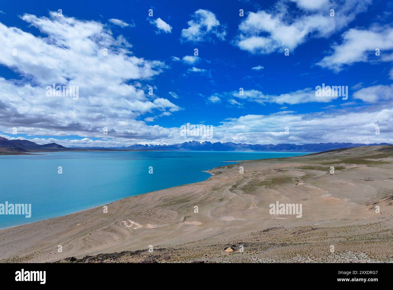 NAGQU, CHINA - AUGUST 23, 2024 - Aerial photo shows the landscape of ...