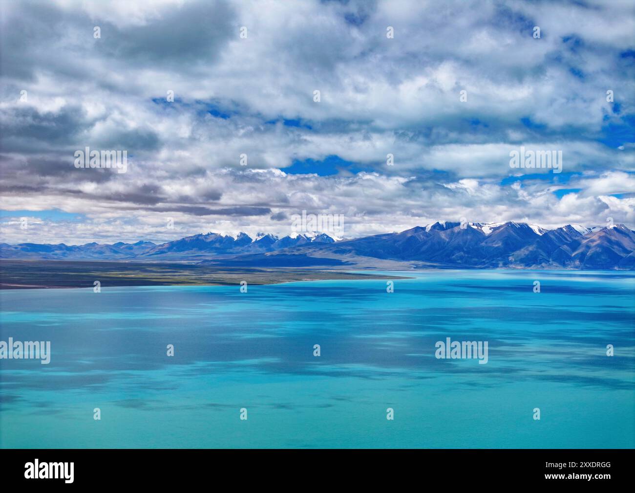 NAGQU, CHINA - AUGUST 23, 2024 - Aerial photo shows the landscape of ...