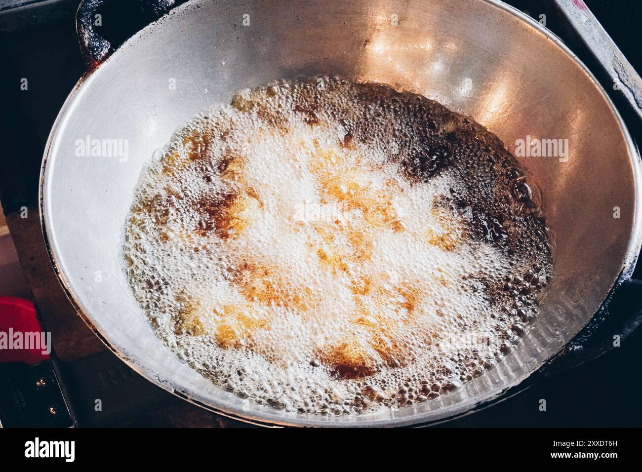 Tempe flour being fried in hi-res stock photography and images - Alamy