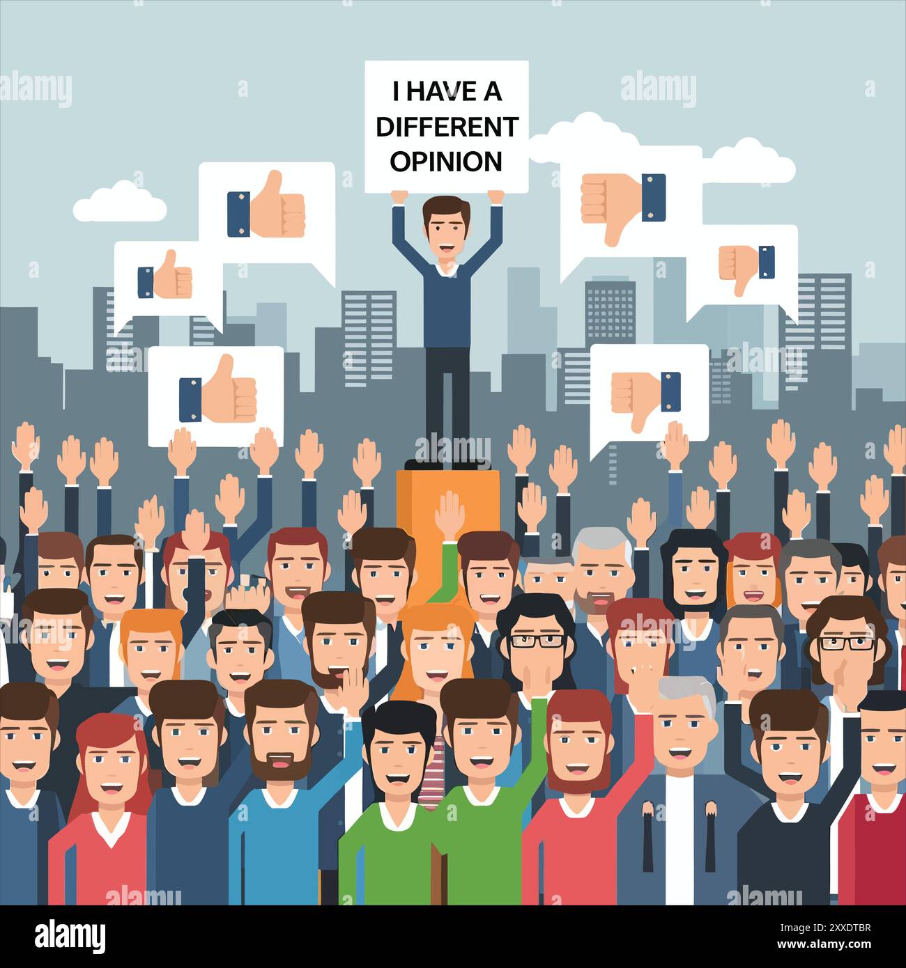 Building a diverse team Stock Vector Images - Alamy