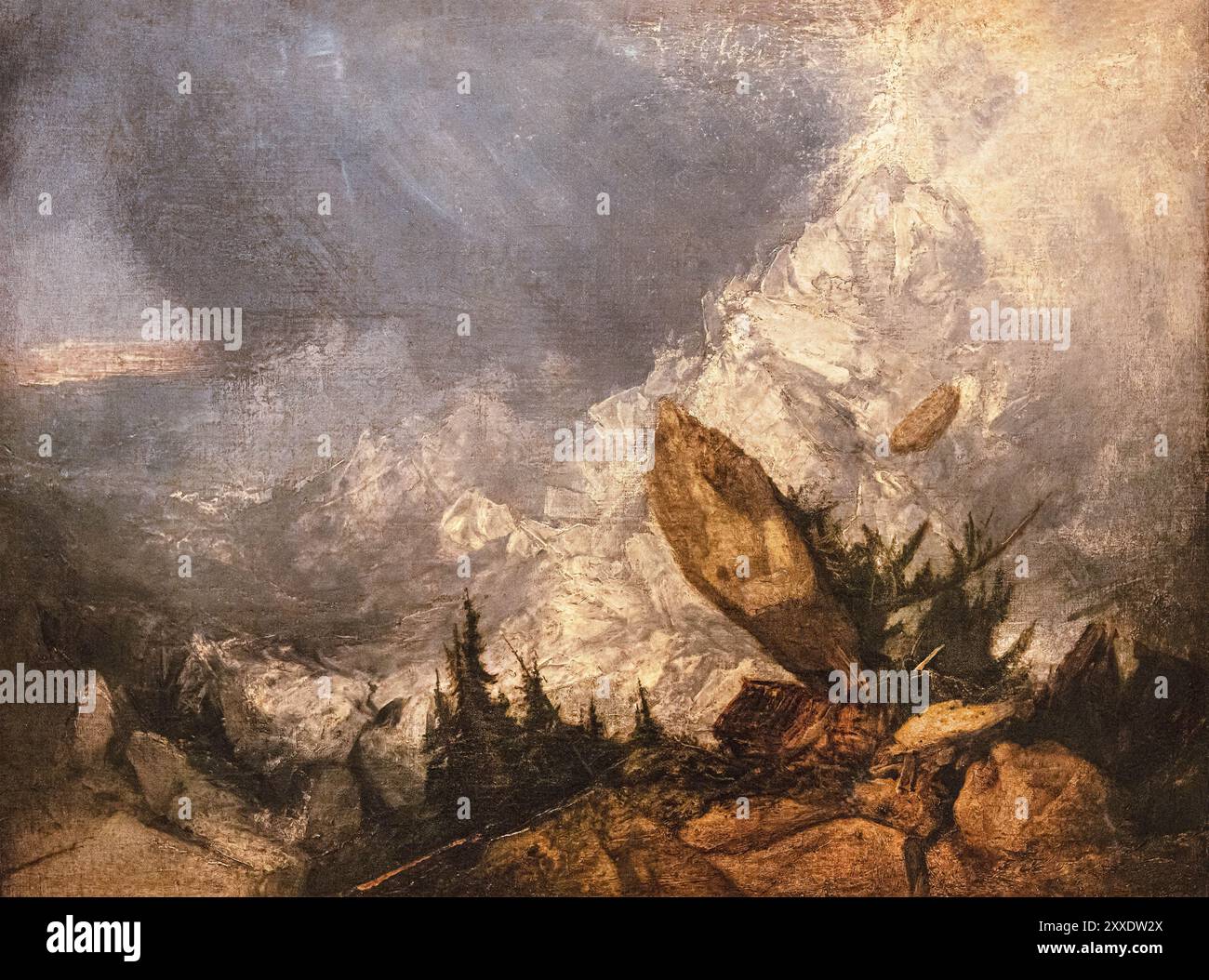 The Fall of an Avalanche in the Grisons painting by Joseph Mallord ...