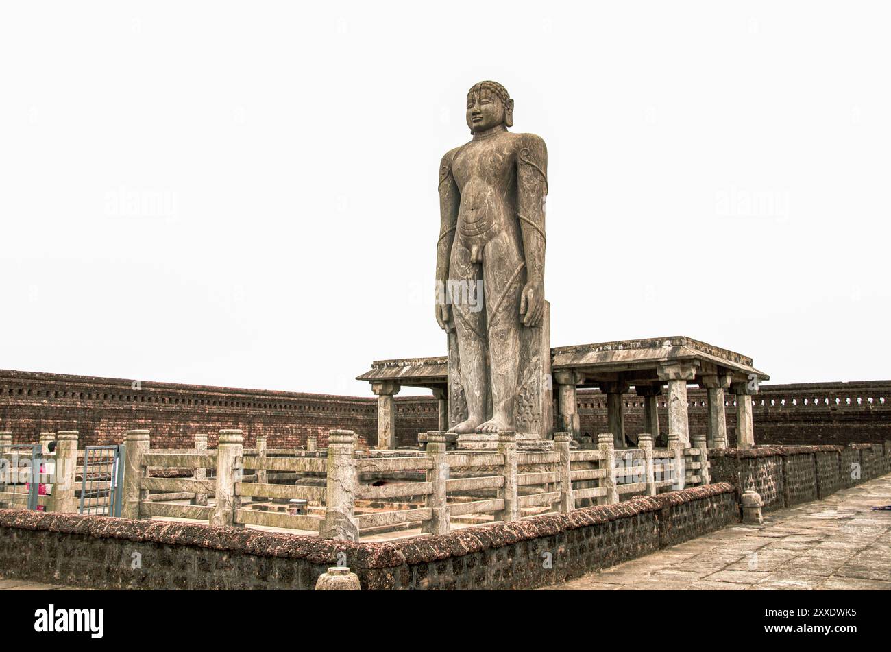 granite monolith statue of Shri Gomateshwara (Bahubali) at Karkala ...