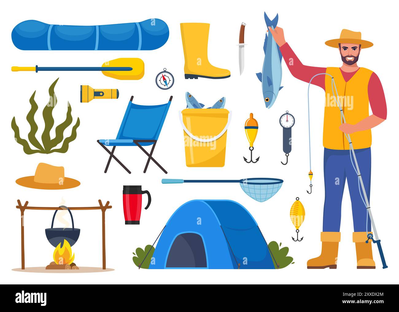 Boat out sea Stock Vector Images - Alamy