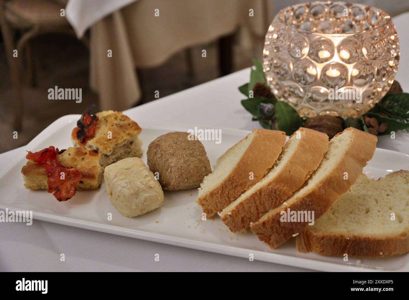 Bread plate in restaurant hi-res stock photography and images - Alamy