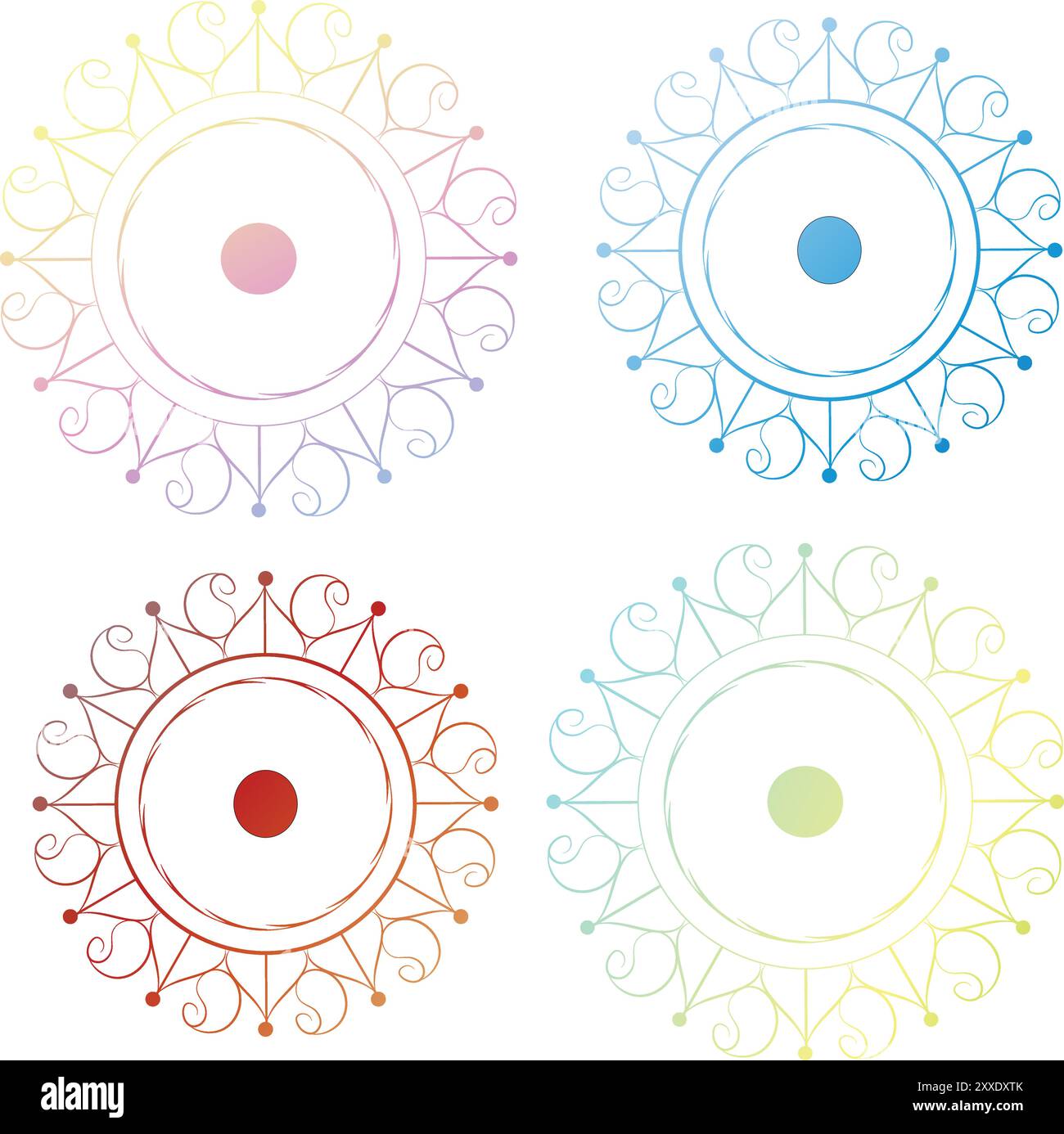 Mandala silhouette design Cut Out Stock Images & Pictures - Alamy