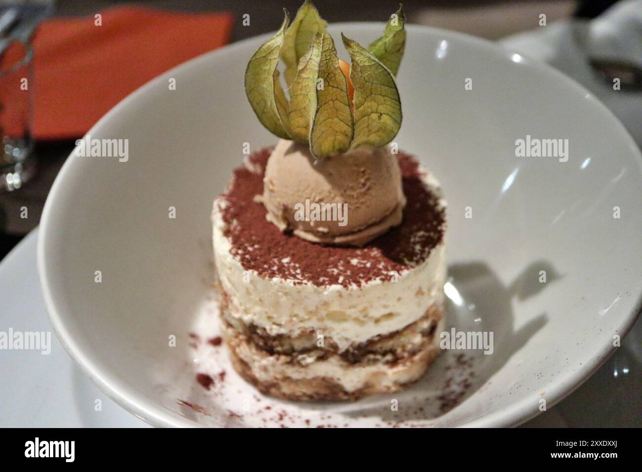 Italian dessert: tiramisu in Venice, Italy Stock Photo - Alamy