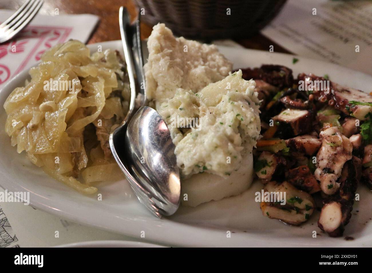 Italian cuisine: dried cod paste in Venice, Italy Stock Photo - Alamy