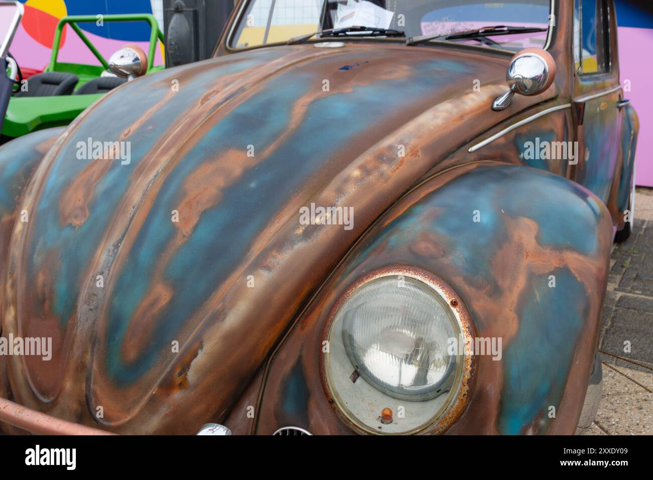 VW beetle bug with weathered rat patina paint and body Stock Photo - Alamy