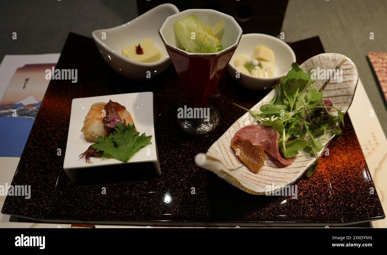Japanese cuisine: appetizer plate in Hakone, Japan Stock Photo - Alamy