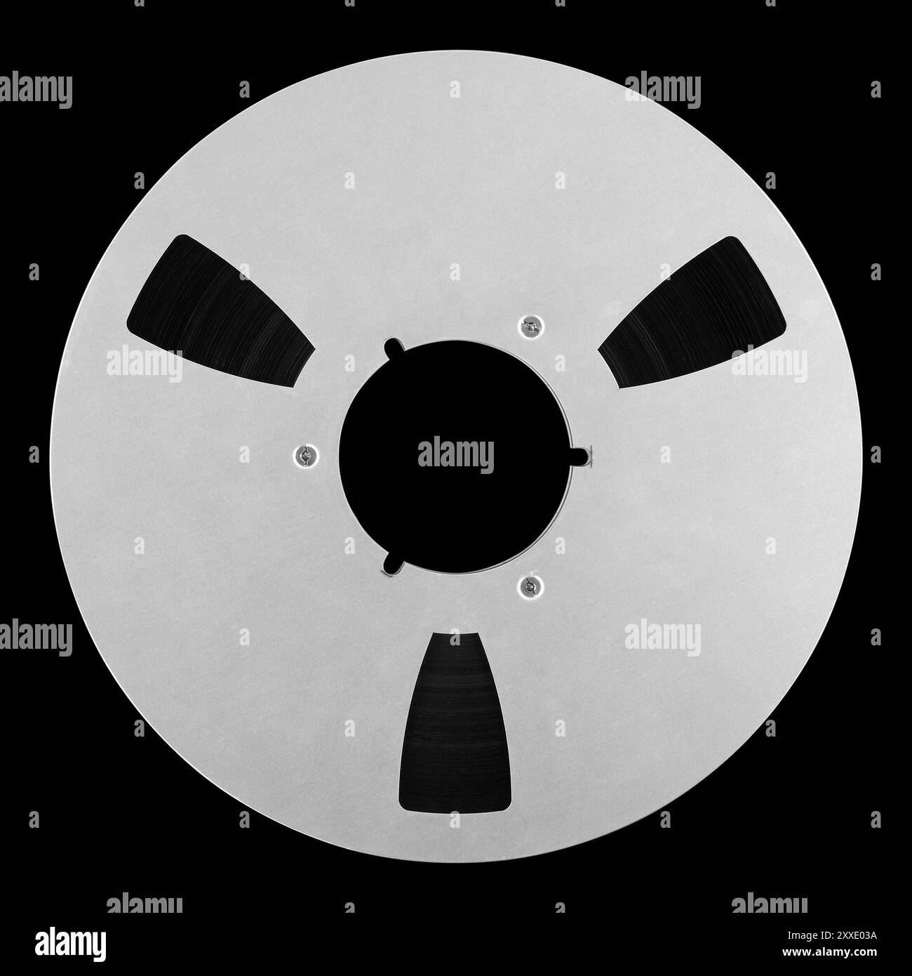 Music and sound - Front view Closeup 265 mm Aluminum reel Magnetic ...
