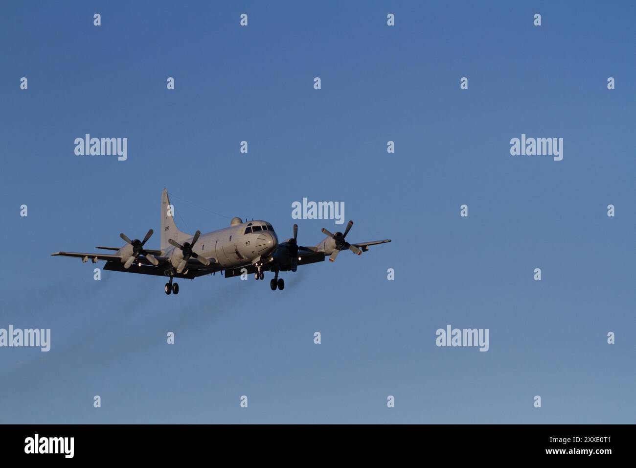 A Lockheed P-3C Orion Maritime reconnaissance aircraft with the ...