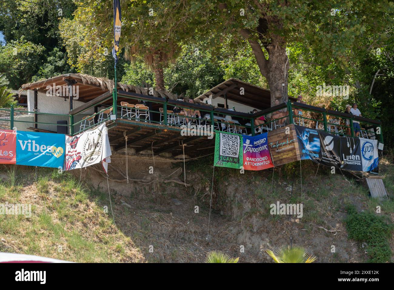 Aerial view plaka village hi-res stock photography and images - Alamy