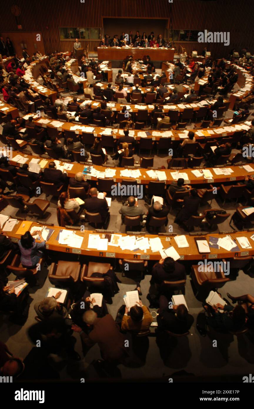 The UN Conference Hall 2 Stock Photo - Alamy