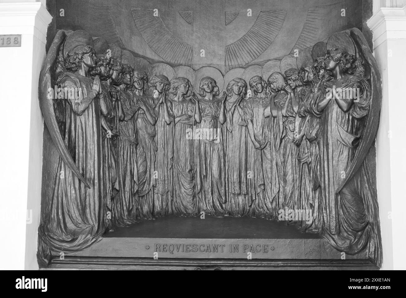 Italian cemetary memorial choir of angels Stock Photo - Alamy