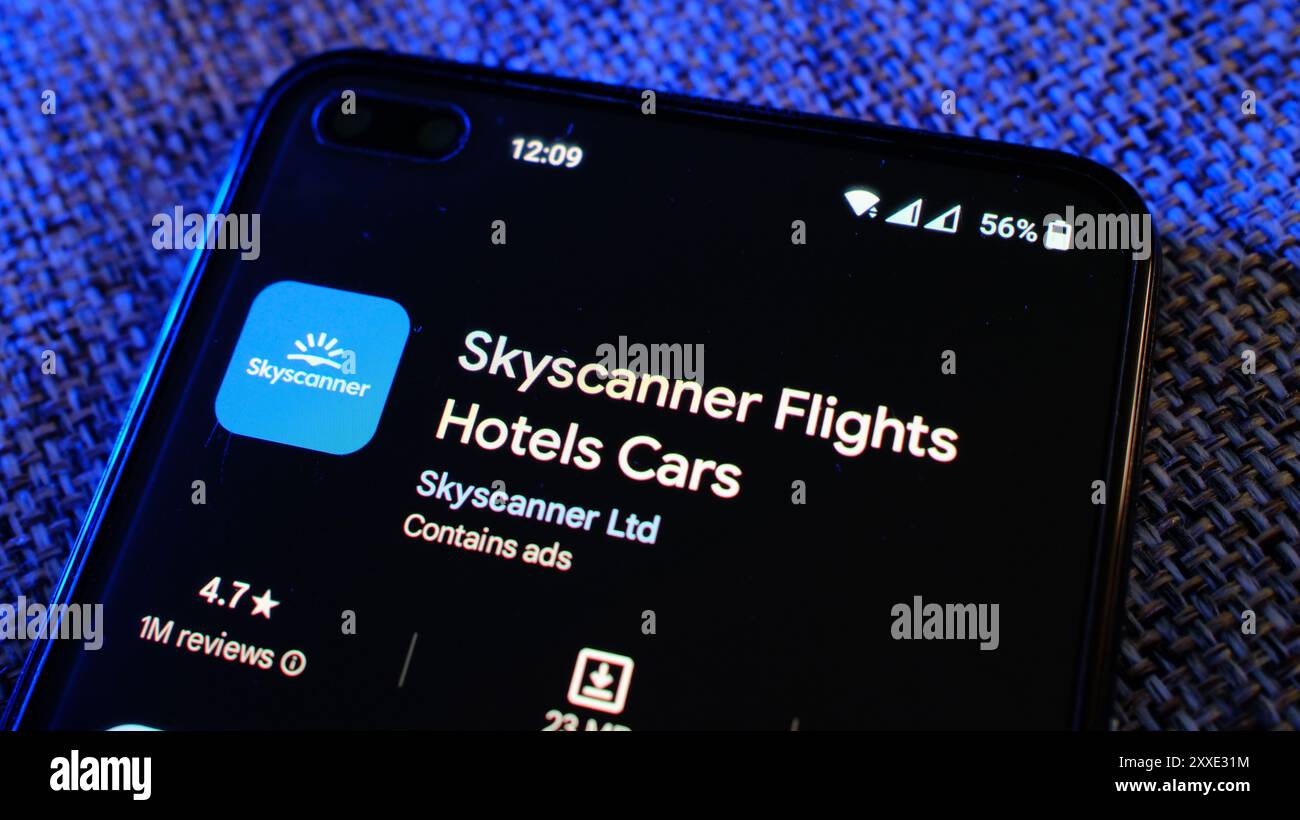 Skyscanner flights hotels cars hi-res stock photography and images - Alamy