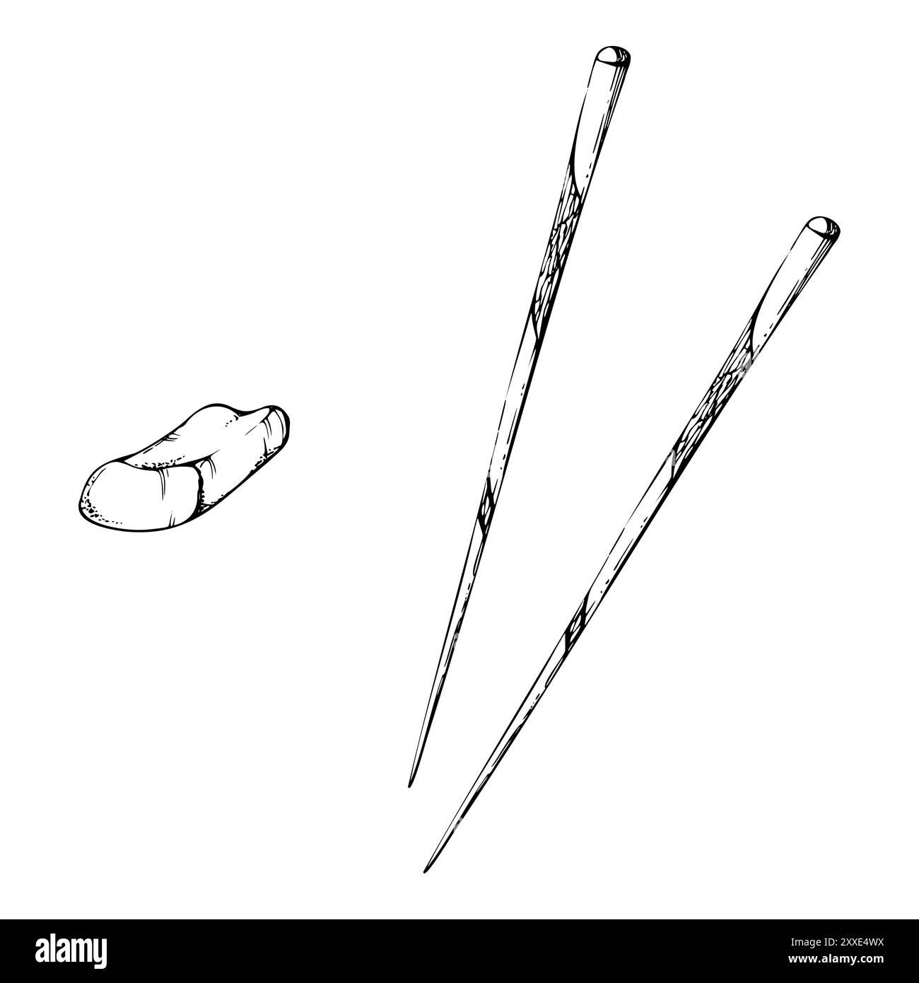 Japanese Chinese pair of chopsticks with rest, wood bamboo plastic ...